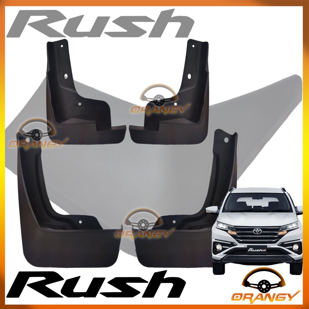 Toyota Rush 2018 to 2025 Mudguard w/ 8PCS SCREWS Mud Flaps Splash Guard ...