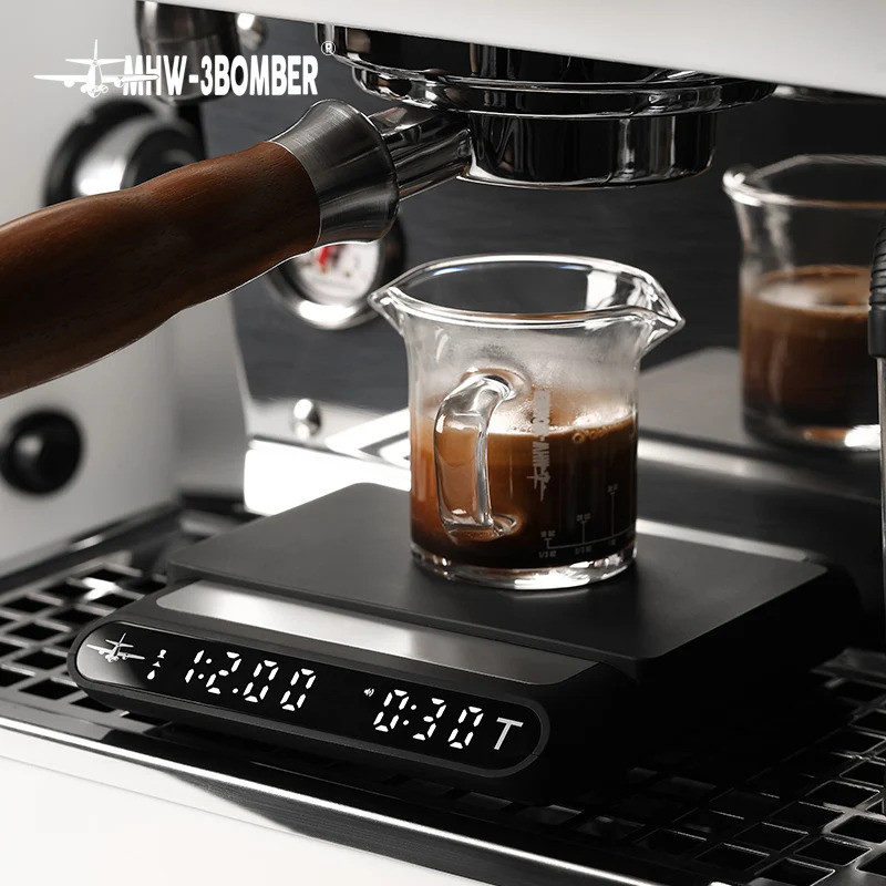 MHW-3BOMBER Coffee Scale with Timer 0.1g High Precision Kitchen Scale Drip Espresso Scale Touch ...