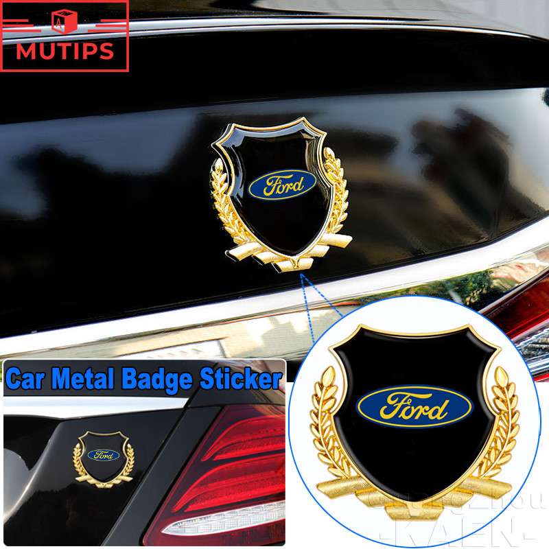 Ford 3D Car Logo Metal Sticker Car Logo Badge Car Decal Emblem For ...