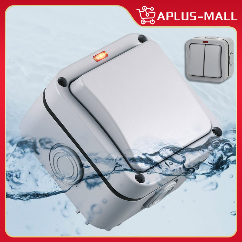 IP66 Wall Light Switches IP66 1 Gang 2 Gang Light Switch Waterproof ...