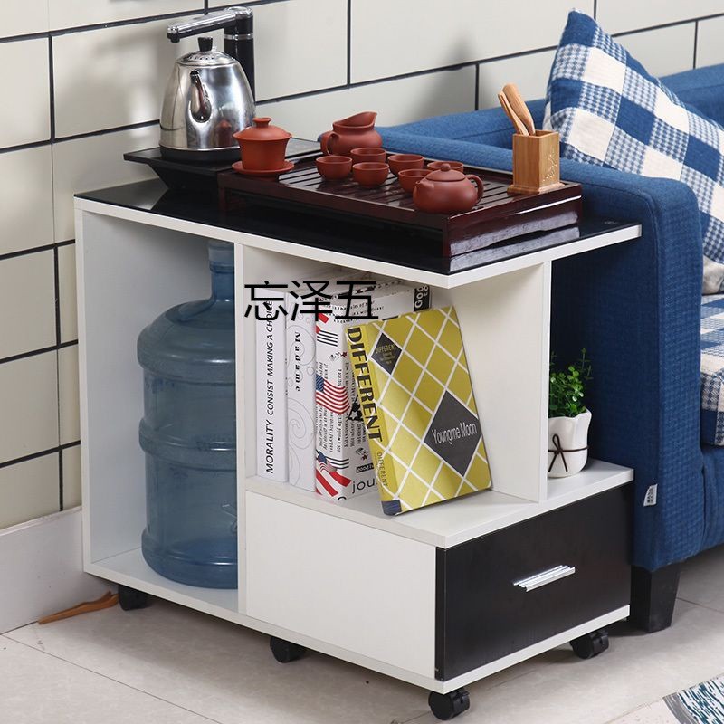 DC Modern Minimalist Moving Wheels Coffee Table with Wheels Small Tea ...