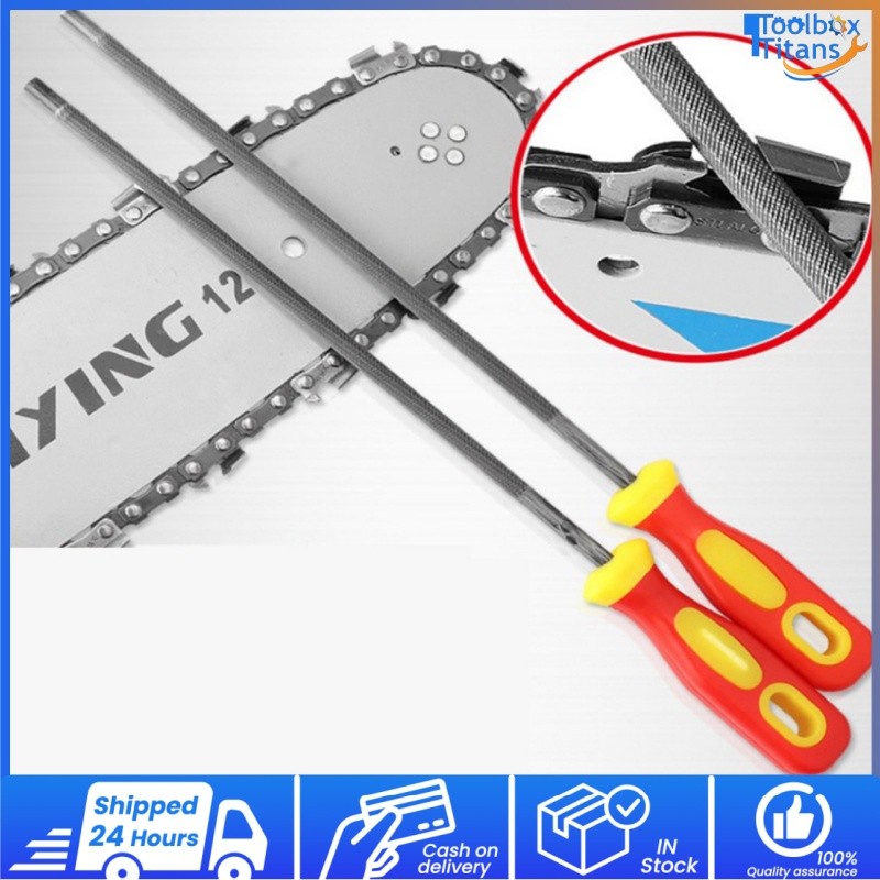Round High Carbon Steel Sharpening Chain Saw Chain File Sharpener 4/4.8 ...
