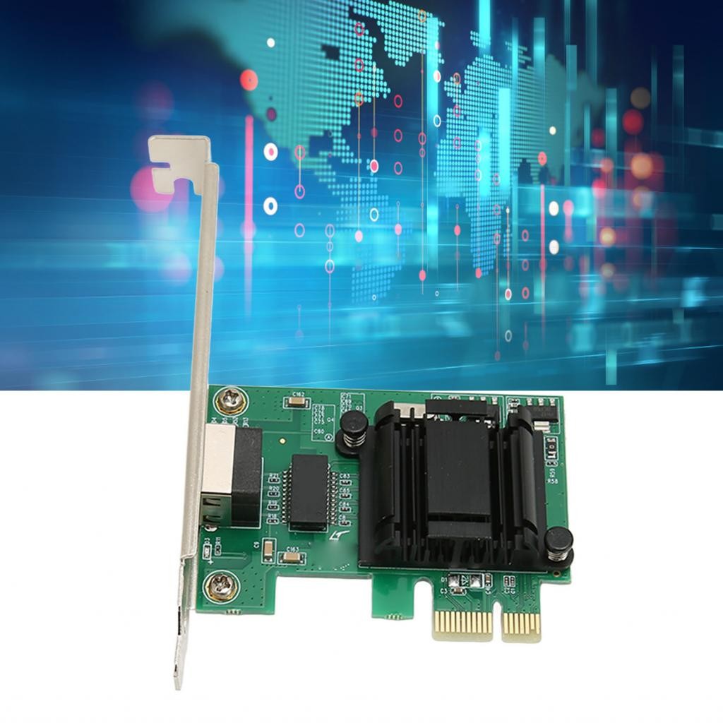 Hoomy PCI E Gigabit Ethernet Network Card RJ45 Port 10 100 1000Mbps Easy To Install for Server ...