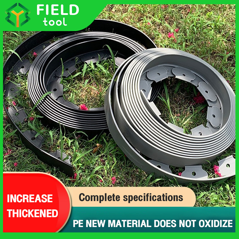 5 m 10 m L-type plastic grass stone divider with PE soil divider grass ...