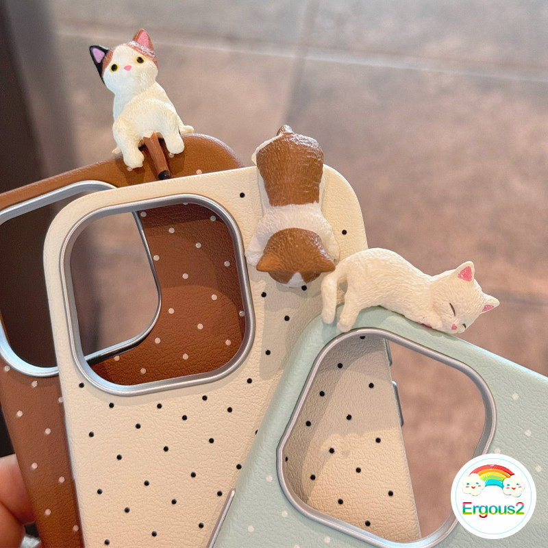 Ins Cat Simple Wave Point INS Casing for OPPO A15 A16 A16K A17 A31 A38 ...