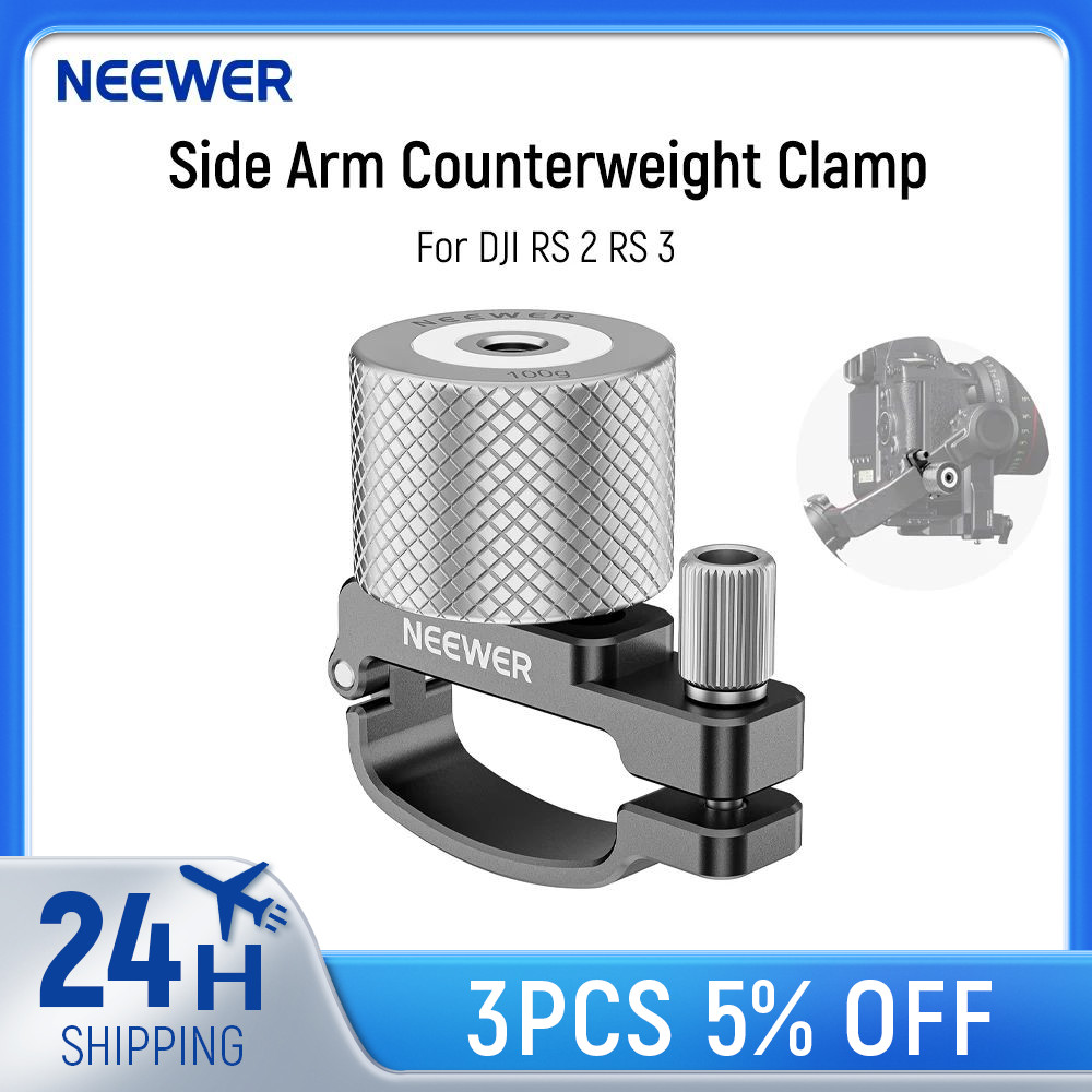 NEEWER Side Arm Counterweight Clamp For DJI RS 2 RS 3 Gimbal Stackable ...