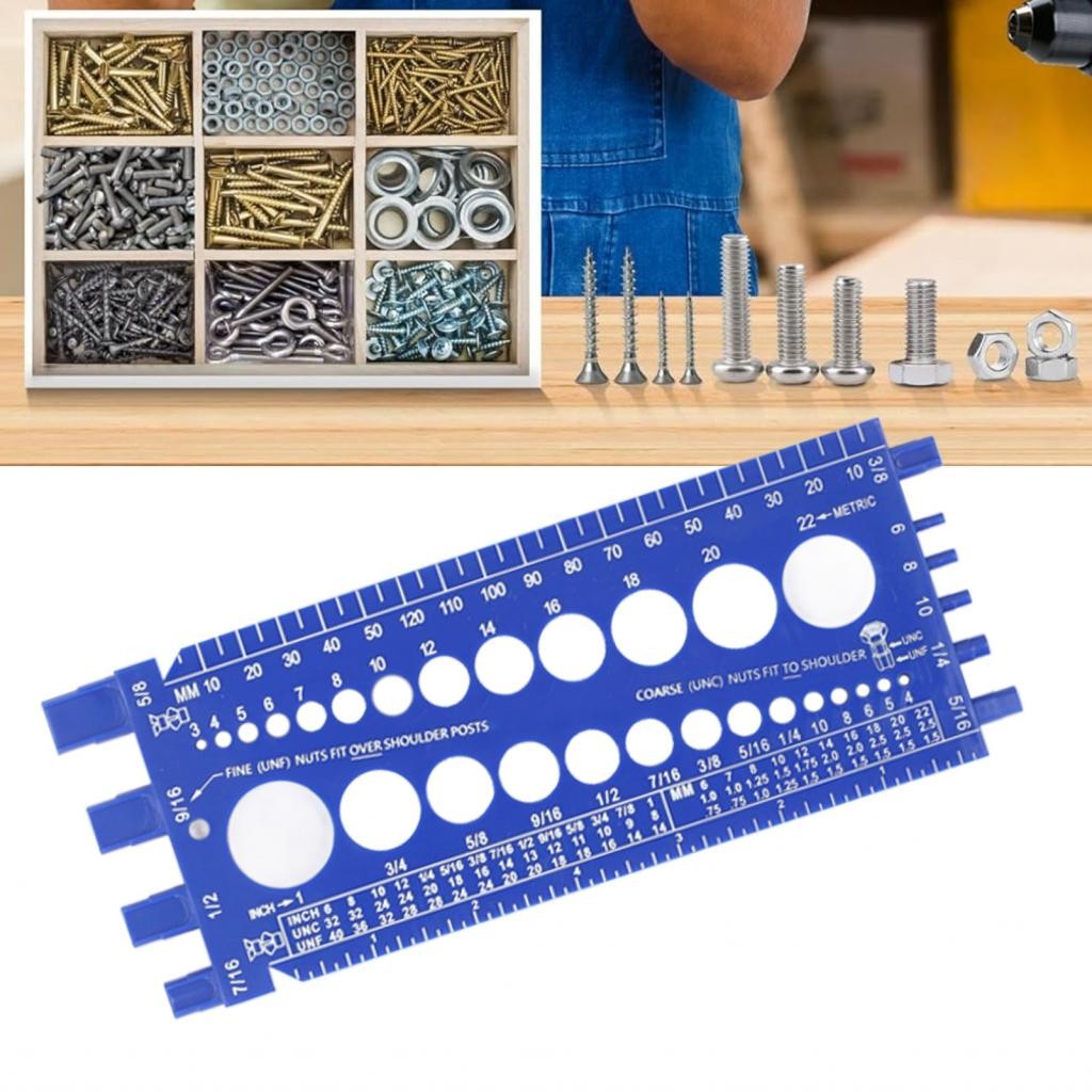 Iuxishop Bolt and Nut Identifier Gauge Thread Compact Imperial Sizes ...