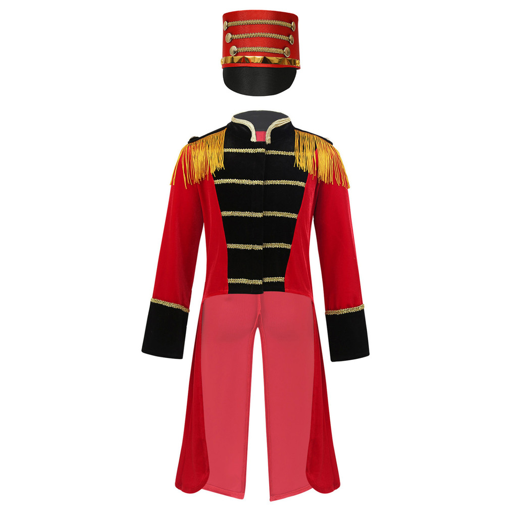 Children Halloween Carnival Circus Ringmaster Magician Cosplay Costume ...