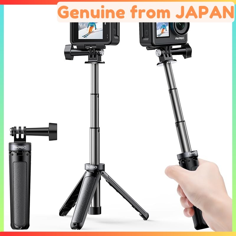 AKASO Mini Tripod & Selfie Stick Set - Lightweight Compact Tripods for ...