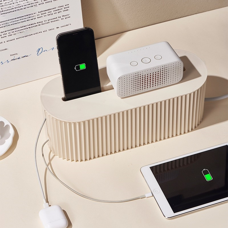 Desktop Cable Storage Organizer Management Box Expansion Computer Wire ...
