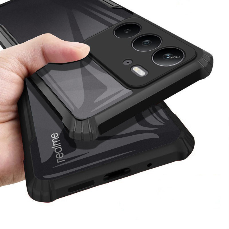 For Realme C75 Hybrid Soft Silicon Shockproof Bumper & Hard PC Back ...