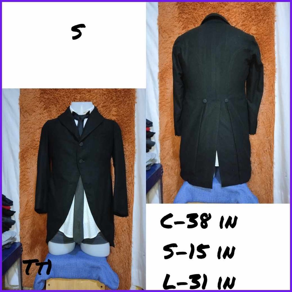 PRE-LOVED!O@MEN'S%Fg{COATU(BLACK) | Shopee Philippines