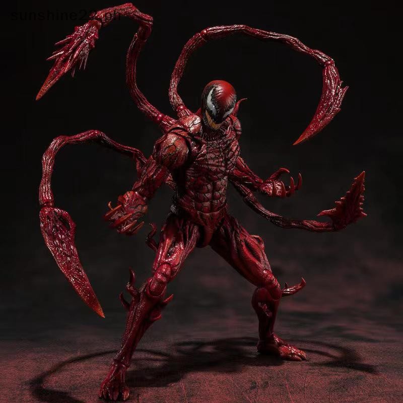SUNSHINE22 Red Venom Carnage Action Figure SHFiguarts Venom SHF Venom 2 ...
