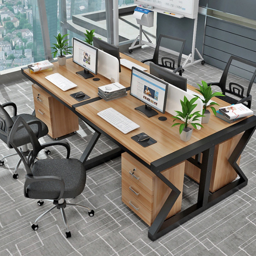 Office desk at upuan set, malaking kasangkapan sa opisina, 2.4m.2.8m ...