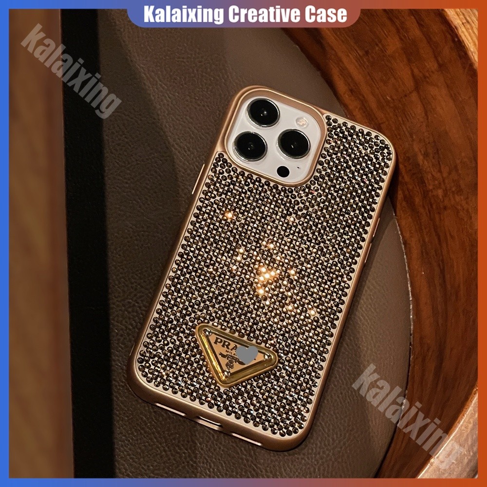Elegant 3D Logo Diamonds Case for iPhone 17 Pro Max 17Air 16 Pro Max 16 ...