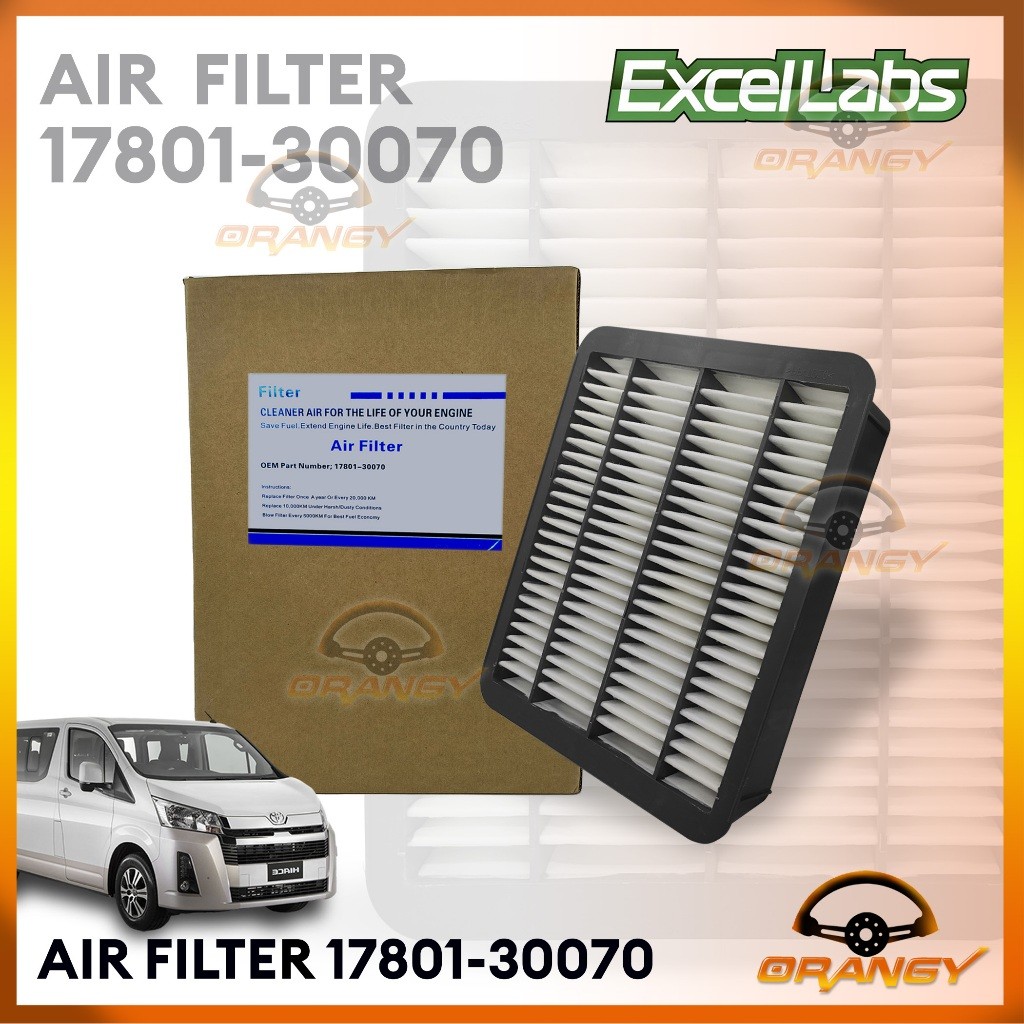 AIR FILTER for Toyota HiAce 2009 to 2014 ( 17801-30070 ) 4x4b | Shopee ...