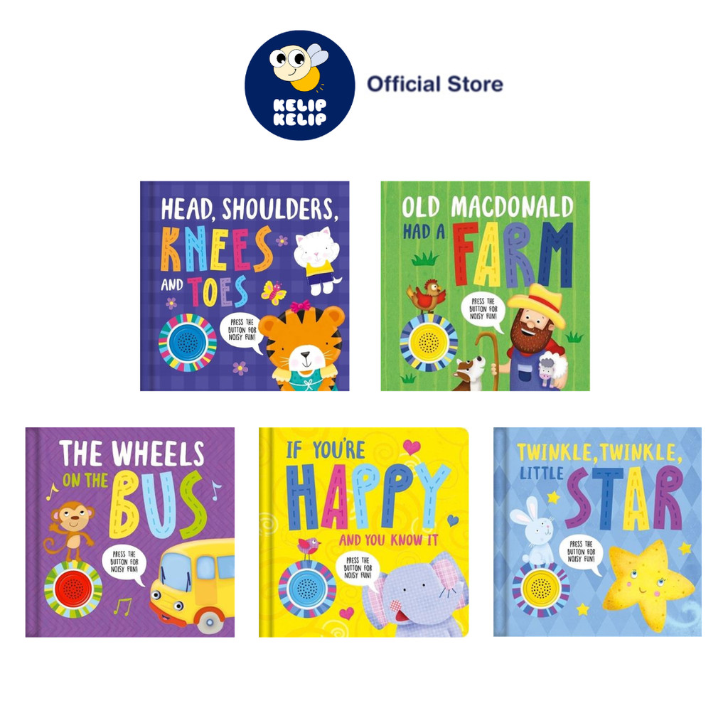 5 Sound Books Favourite Nursery Rhymes Set For Toddlers To Sing Along ...