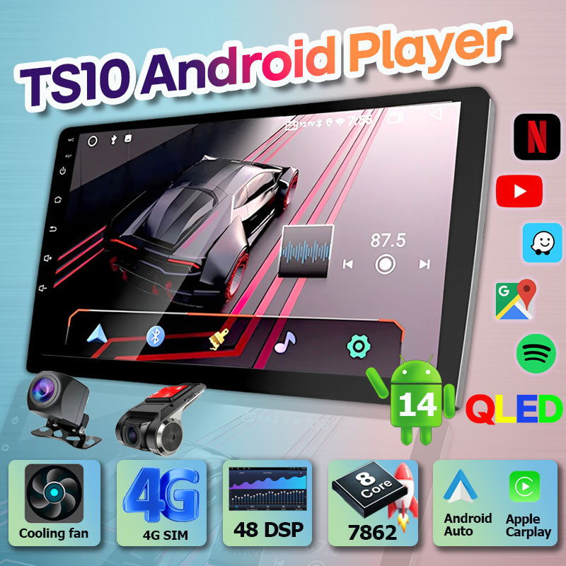 (Cooling system) Topway TS10 Android Car Stereo 9"/10" Android 14 Head ...