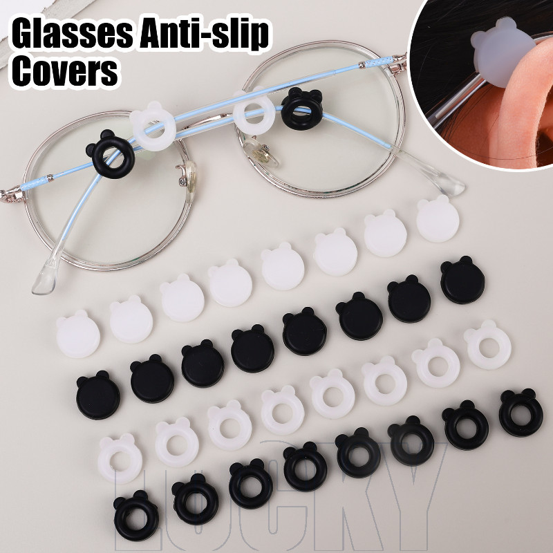 40Pcs Silicone Anti-slip Ear Hook - Glasses Frames Fix Sleeves ...
