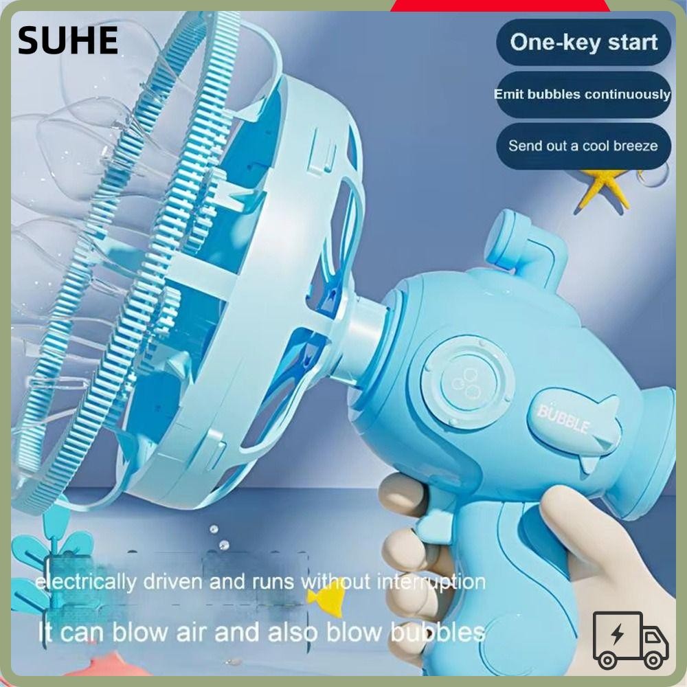 HI-SUHE Electric Bubble|Double-layer Bubble Toy Gift Handheld Bubble ...