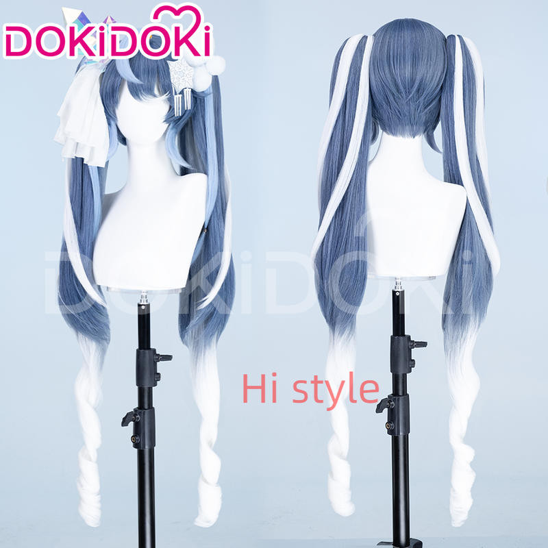 DOKIDOKI Hatsune Miku V VOCALOID Snow Hatsune Miku 2025 cosplay wig ...