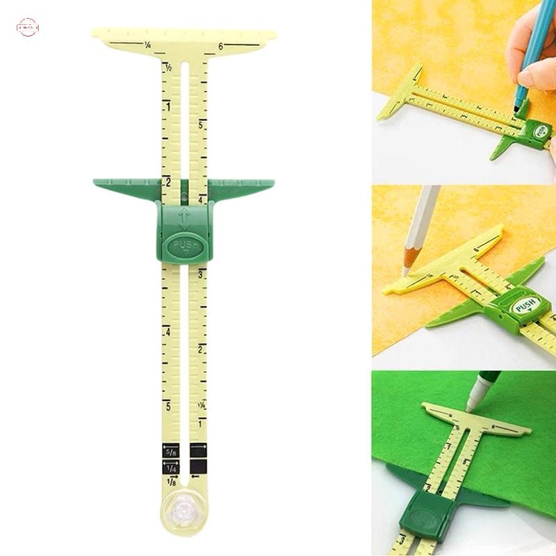 Sun 5-IN-1 Sewing Seam Ruler Measuring Gauge Patchwork Quilg Tailor ...