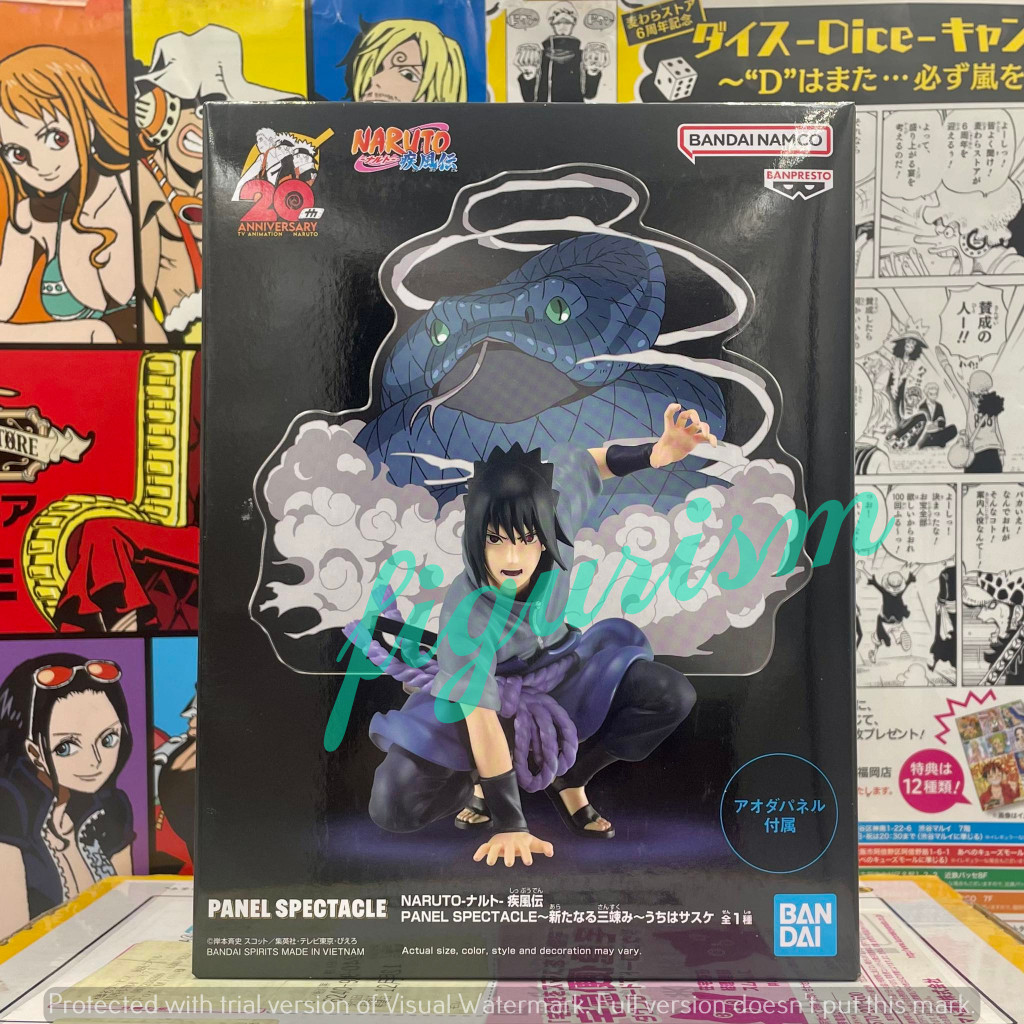 Uchiha Sasuke-Panel Spectacle Naruto Shippuden From Japan | Shopee ...