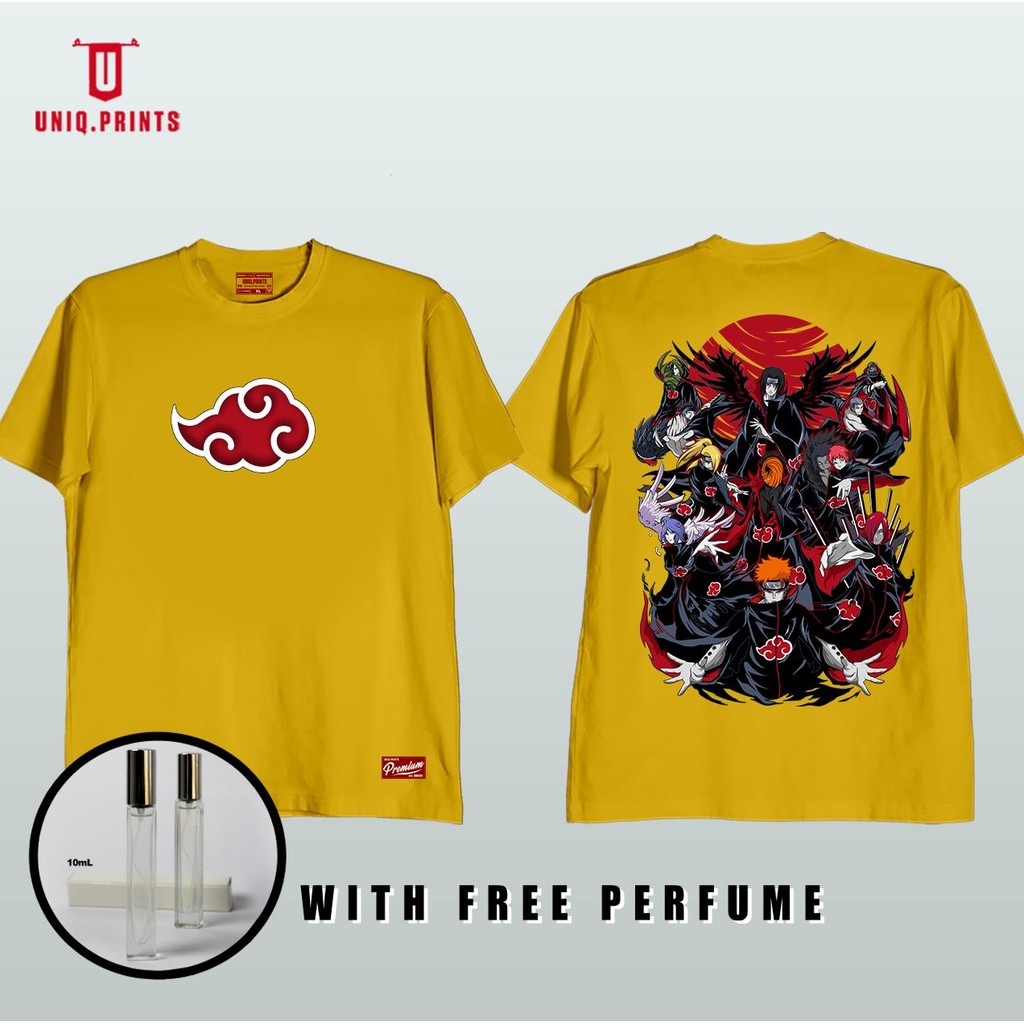 UNIQ.PRINTS BUNDLE NARUTO AKATSUKI MEMBERS GRAPHIC COTTON TSHIRT FOR ...