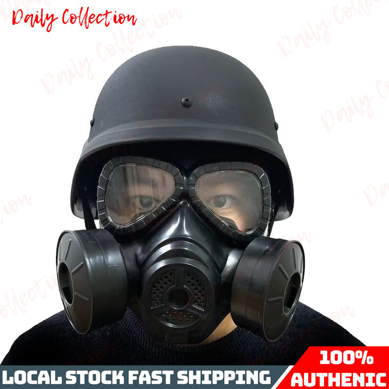 Respirator Tactical Gas Mask Military Style Face Protective Mask ...