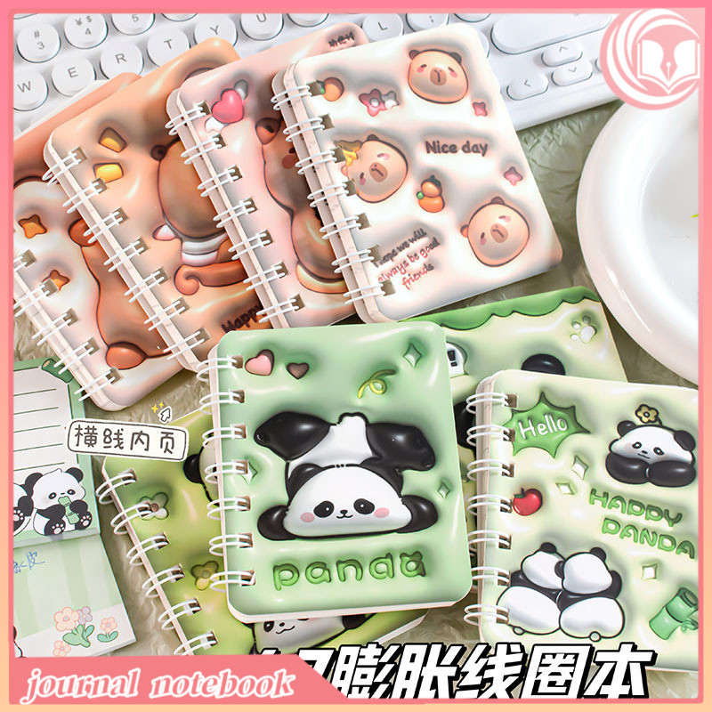 Cartoon A7 Coil Notebook Student Dedicated Notebook Mini Portable Small ...
