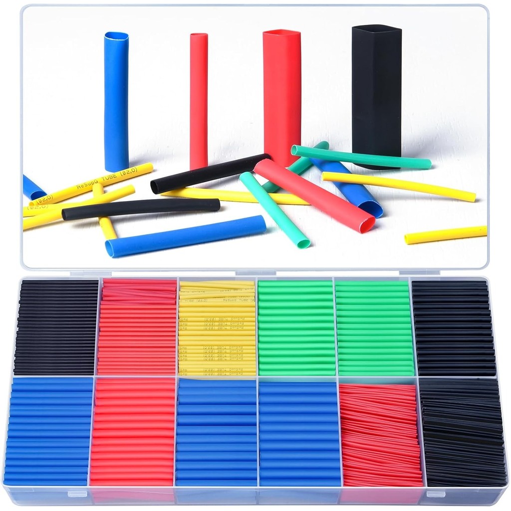 Heat Shrink Tube Kit with Glue - Polyolefin Assorted Wrapping - Wire ...