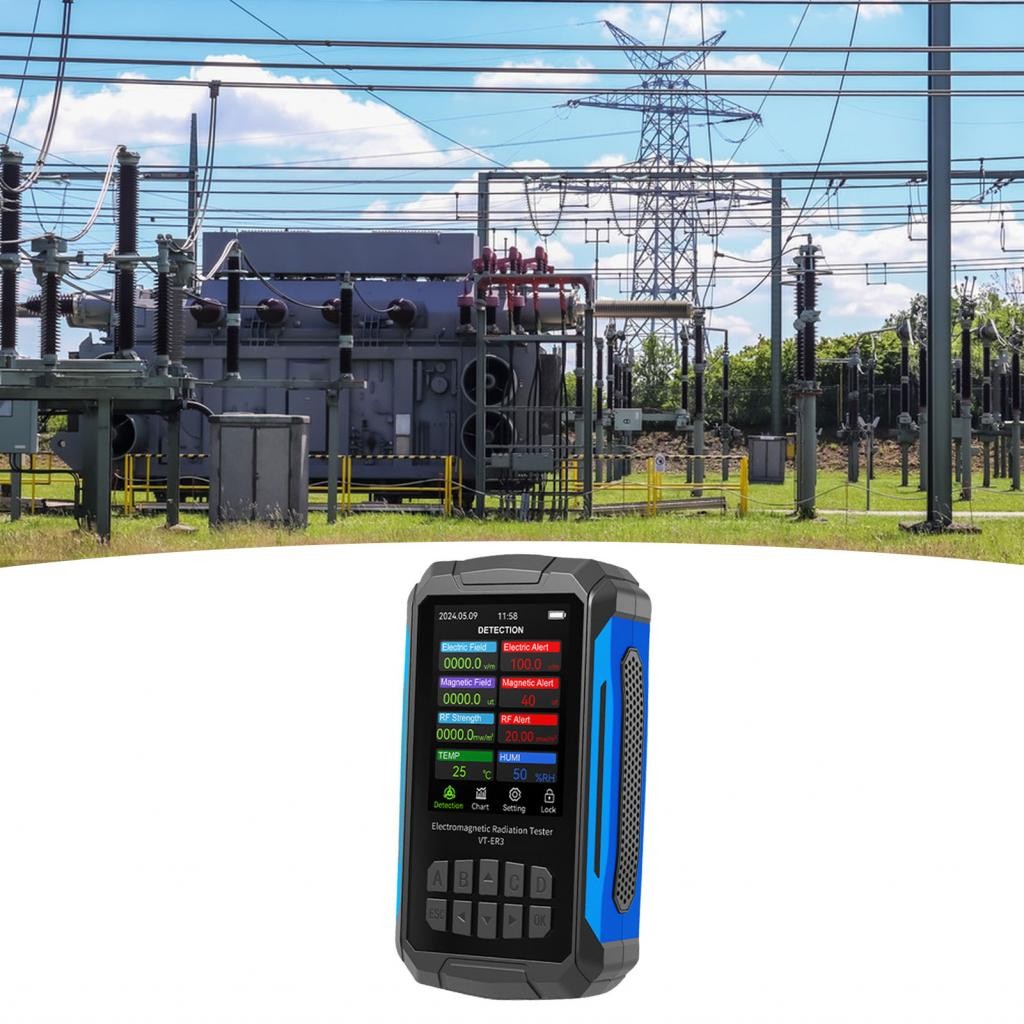 5-in-1 Radiation Dosimeter with Color Display for Industrial Facilities ...