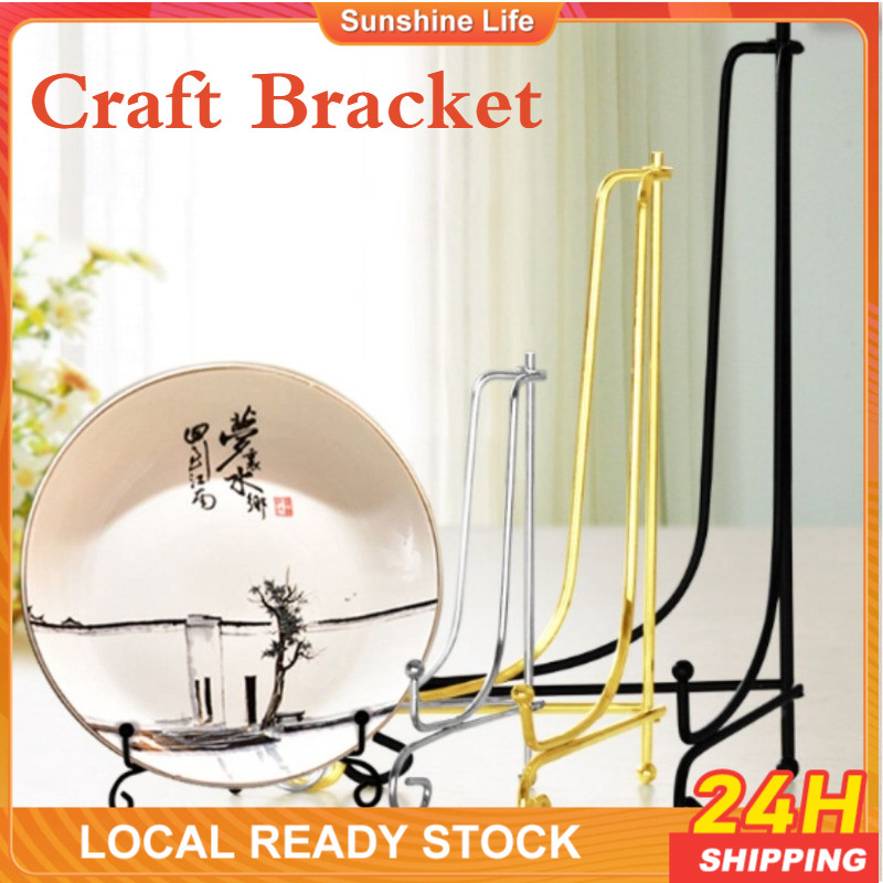 Metal Photo Frame Stand / Pedestal Picture Holder Art Acrylic Display ...