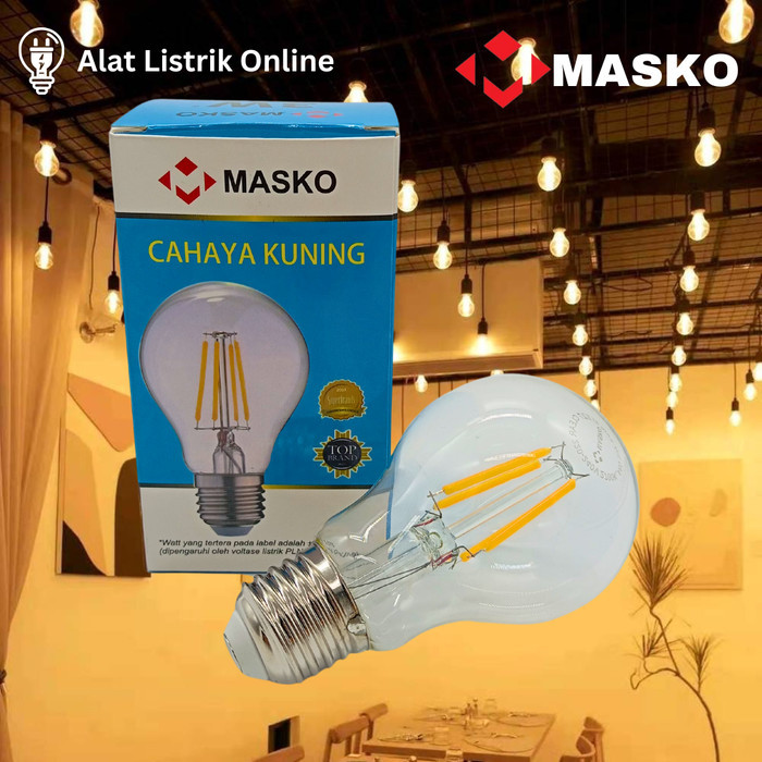 3w LED Round Filament Lamp E27 Bulb 3w Watt Filament A60 - A60 3 Watt ...