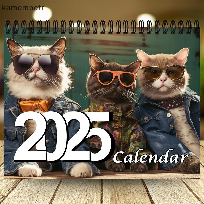 ka 2025 For Cat Lovers Funny Cats Calendar Kitten Calendar Monthly Wall ...
