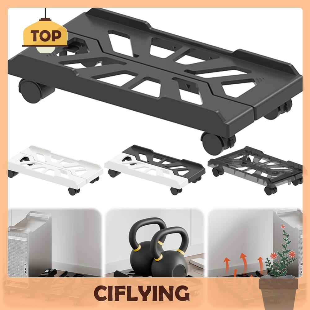 Mobile Computer Tower Stand with 4 Caster Wheels CPU Stand Gaming Desk ...