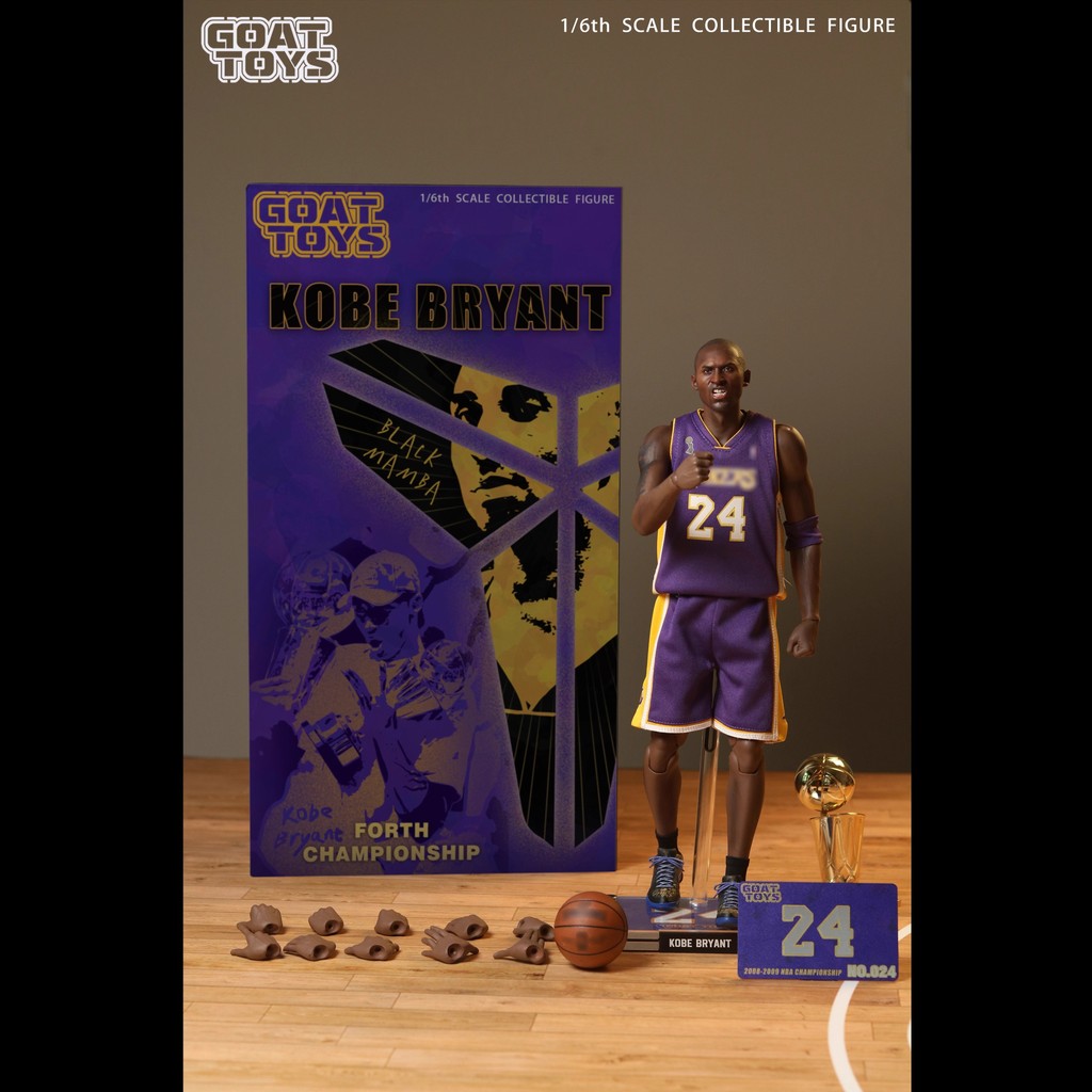 Goat Toys 1/6 Kobe Bryant Fourth Championship 1/6th Scale Collectible ...