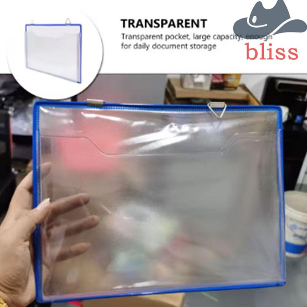 BLISS A4 Receipt Organizer, Wall Hanging Plastic File Folder, Portable ...