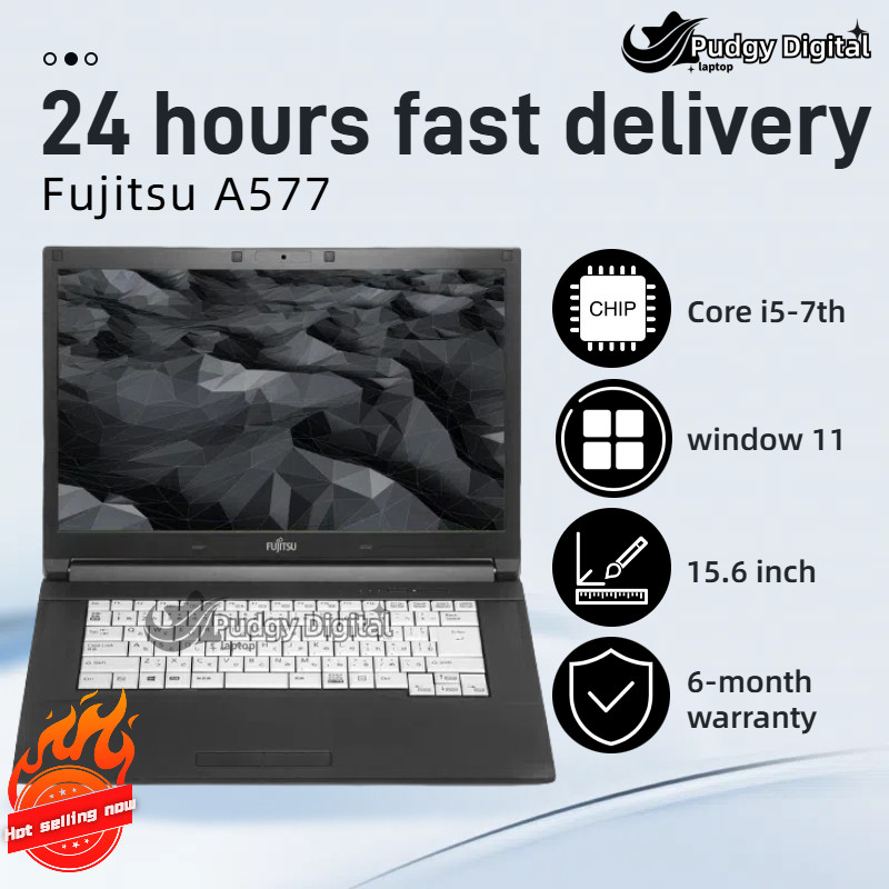 Fujitsu A577 Laptop Intel Core i5 7th 15.6 inch 8G RAM 256G 128GB SSD ...