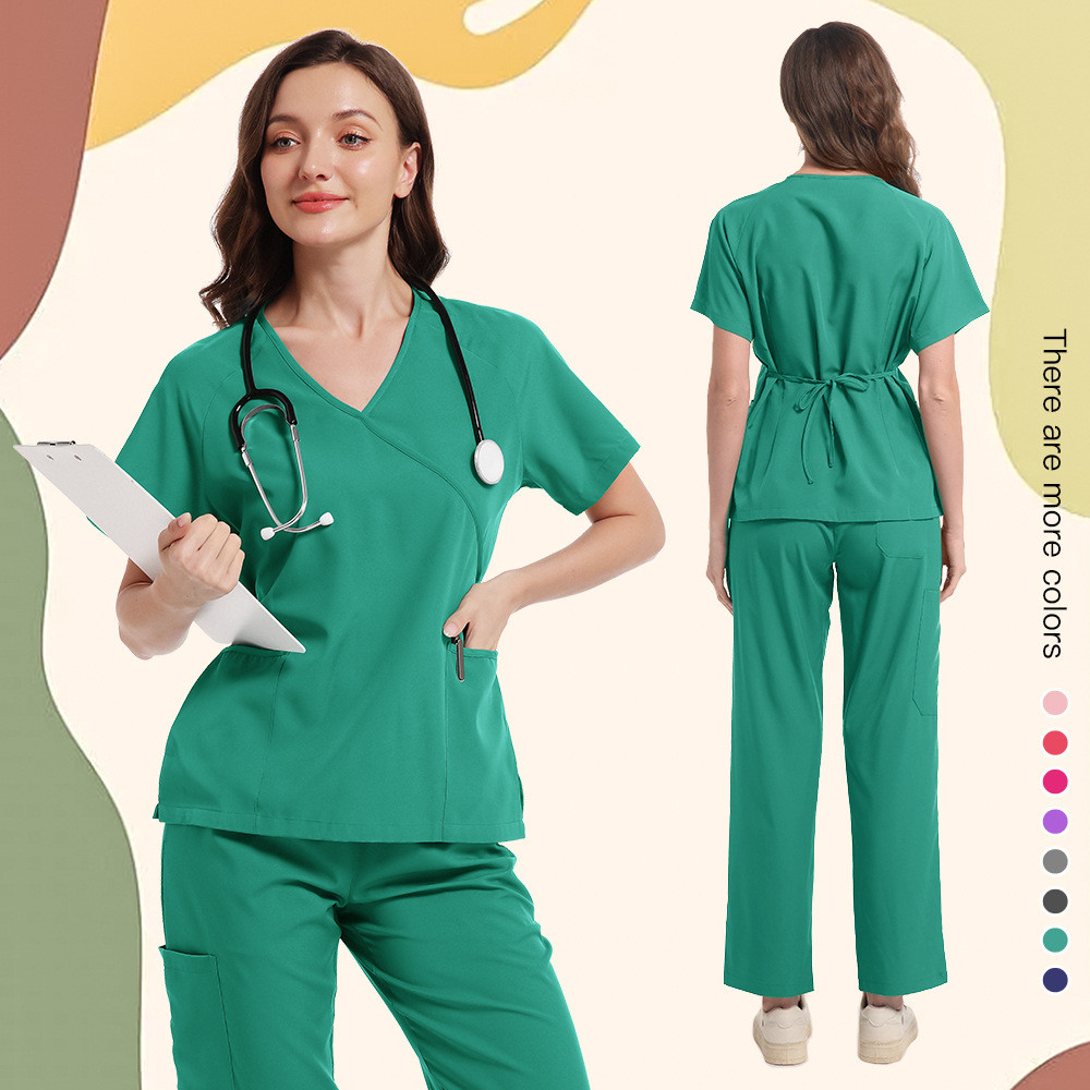 Plus Size Doctor Hospital Nurse Operating Room ICU Uniform Scrub Suit ...
