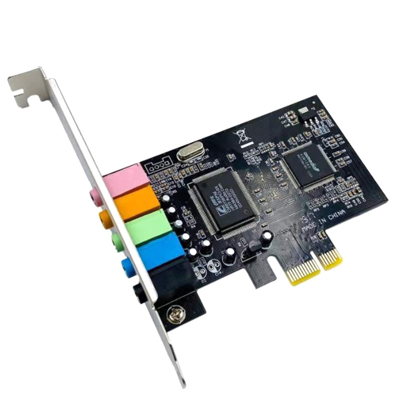 # JTPH # PCI-E 5.1 Sound Card Computer PCIE 5.1 Channel 3D Audio 6 ...