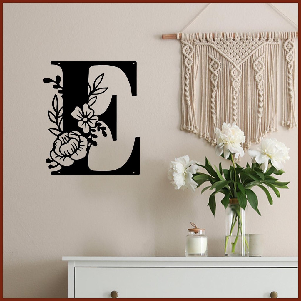 Last Name Signs for Home Metal Wall Art Letter Signs Outdoor Decor Sign ...