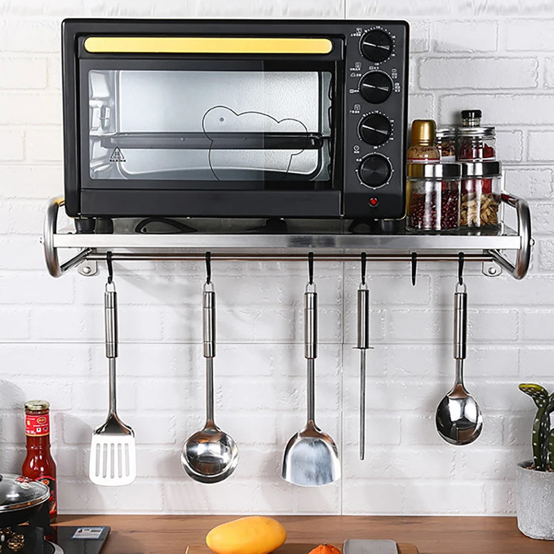 Kitchen Shelf 2KG Max Load 30KG Stainless Steel Sturdy Microwave Oven ...
