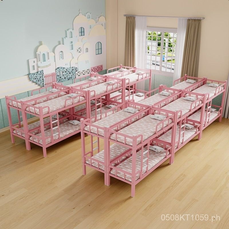 Children's Bunk Bed with Small Table for Tutoring, Kindergarten ...