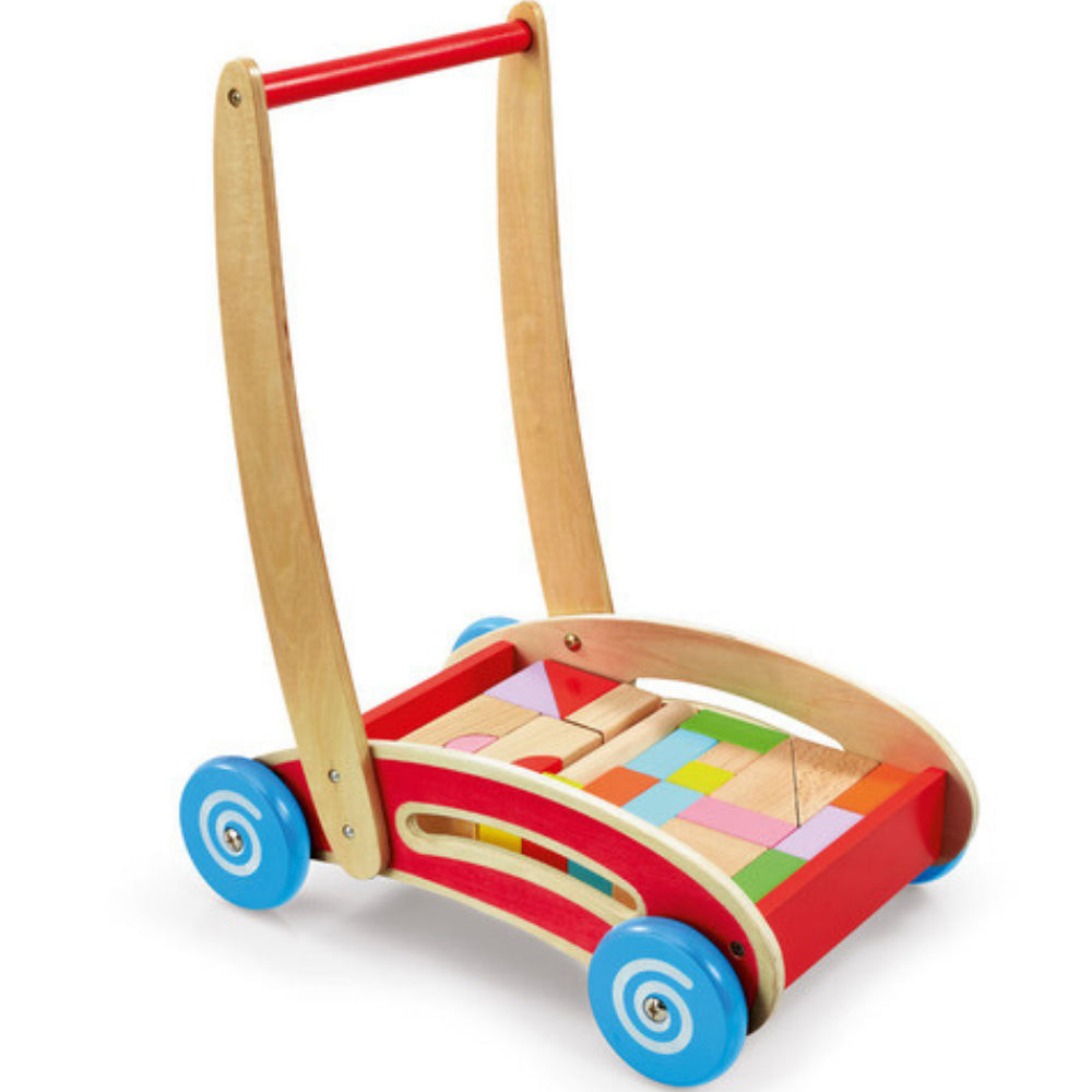 Addo Woodlets Trolley With Building Blocks | Shopee Philippines