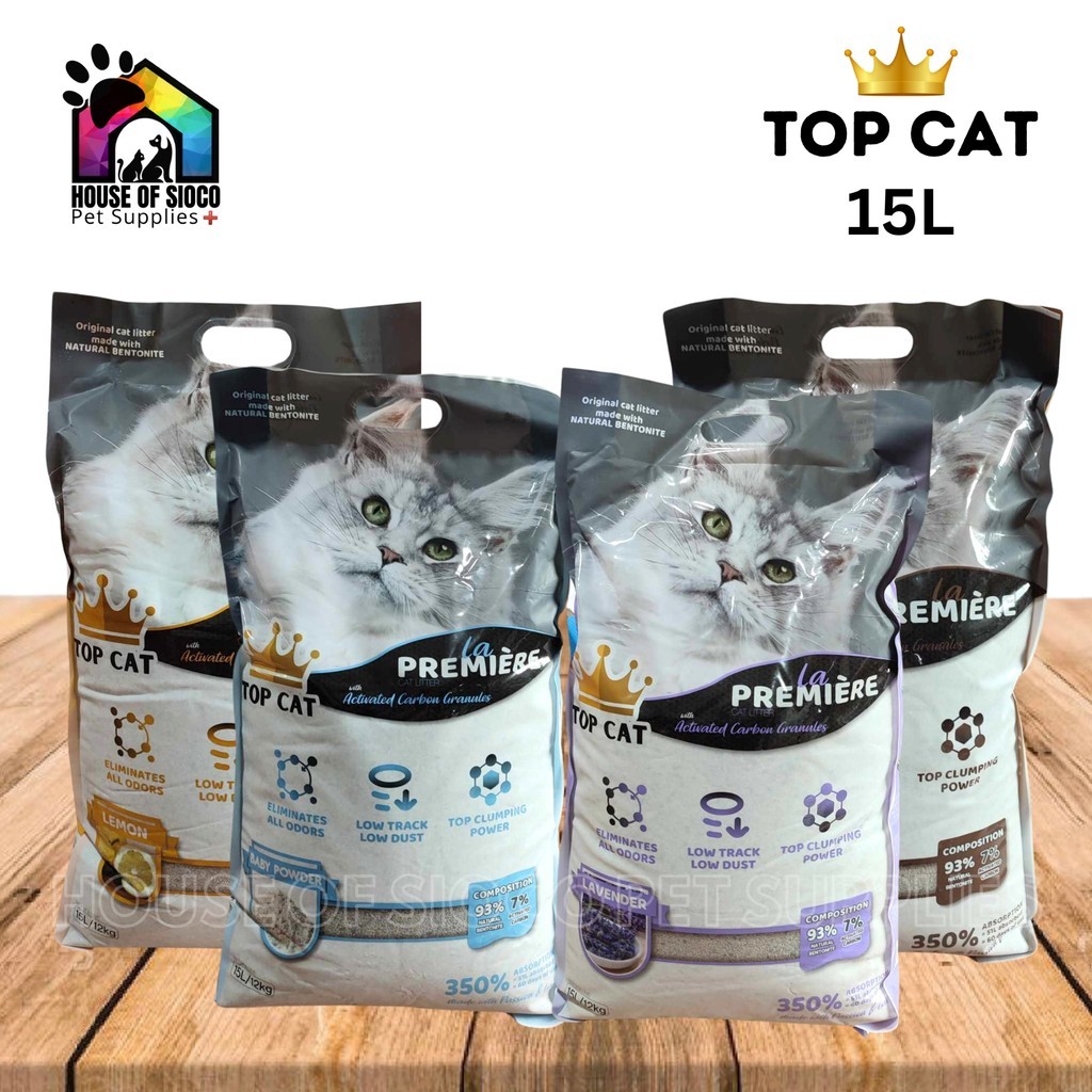 Top Cat La Premiere Cat Litter 15L | Shopee Philippines