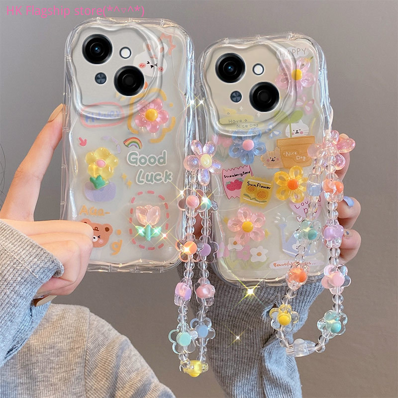 case Tecno Spark Go1 Spark Go2025 Transparent Doll Comic Cartoon Doll ...