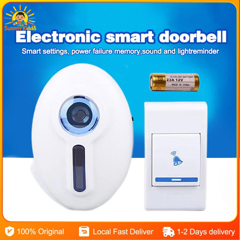 Home Welcome Doorbell Wireless Doorbell Waterproof 100M Remote Music Smart Door Bell Chime ...