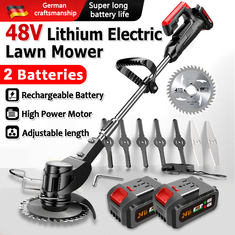 Portable Grass Cutter Cordless Lawn Mower Electric MowerCordless Grass ...