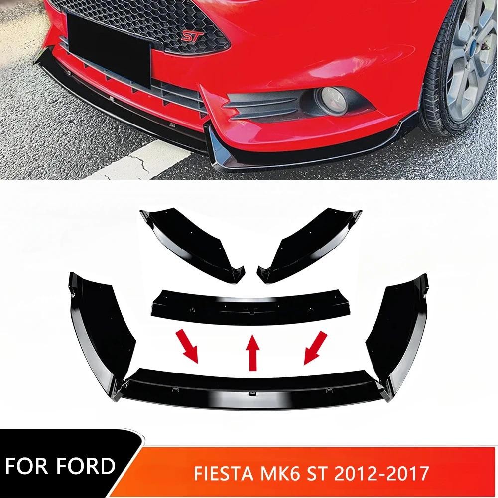 Front Bumper Lip Spoiler for Ford Fiesta ST MK6 2012-2017 Car Front ...
